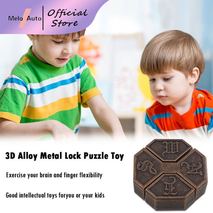 Metal Luban Lock Magic Baffling Brain Unlock Toy Decryption Unlock Toy ...