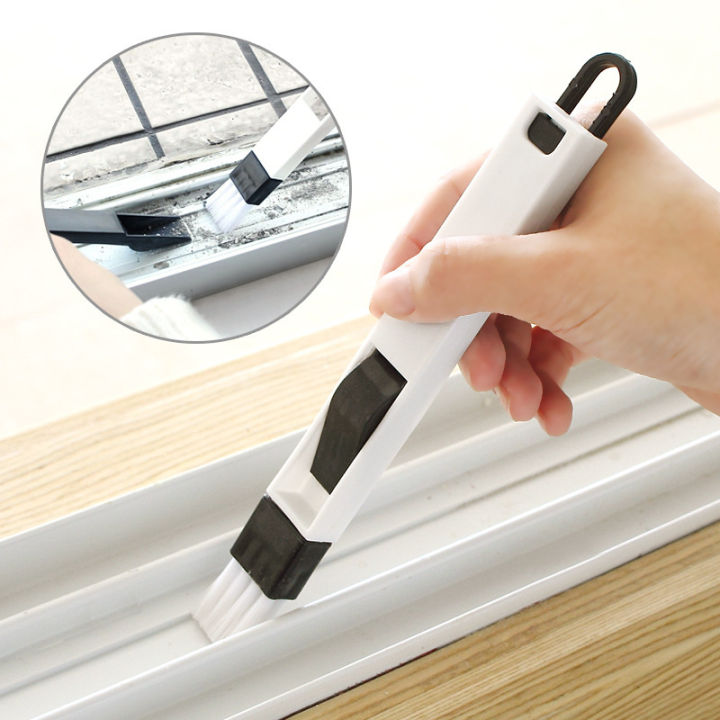 2 In 1 Multifunction Computer Window Cleaning Brush Window Groove Door ...