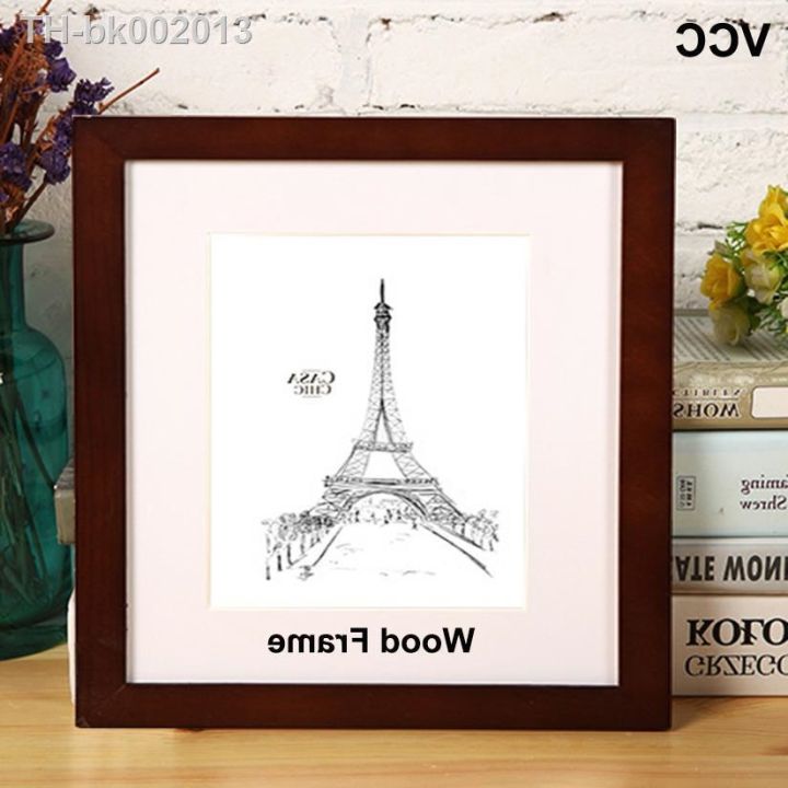 Nature Wooden Square Picture Frame 30X30 35X35cm Plexiglass Include ...