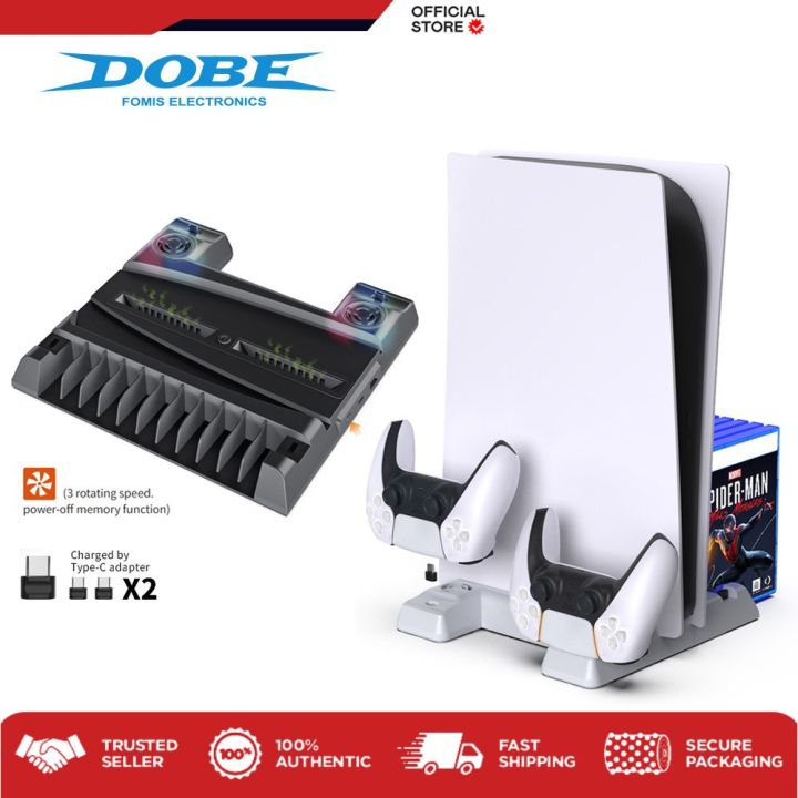 DOBE PS5 Multifunctional Cooling Base Charger Station for Playstation 5 ...