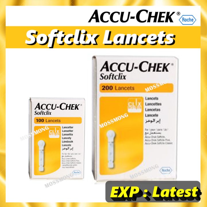 Accu-Chek Softclix lancets Accuchek Diabetic needle 0.4mm 28G (EXP ...