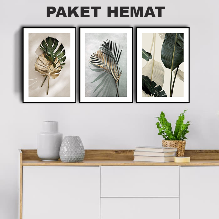 PAKET HEMAT Poster Hiasan Dinding Daun Monstera | Lazada Indonesia