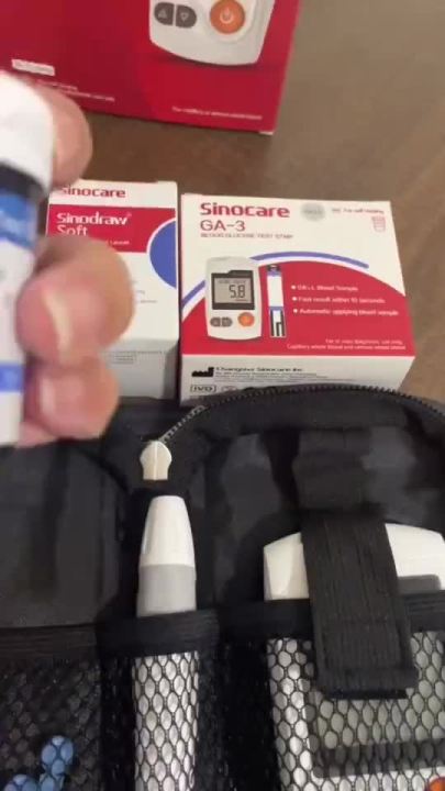 SINOCARE GA3 100pcs Test Strip Blood Glucose Cek Gula Darah Cofoe ...