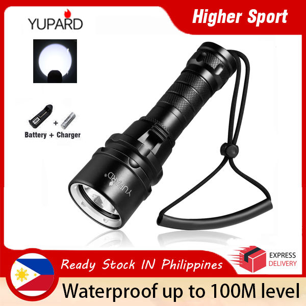 YUPARD Scuba Diving Flashlight waterproof underwater XM-L2 LED , Ultra ...