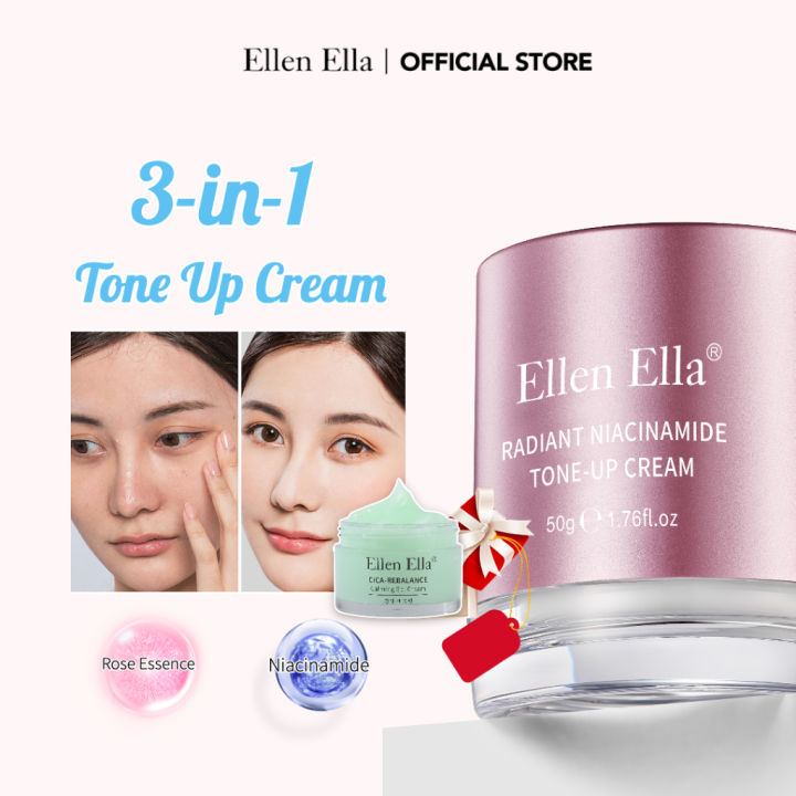 2023 NEW Ellen Ella Niacinamide 3-in-1 Tone-Up Cream SPF25 3-Second Instant Whitening Includes ...