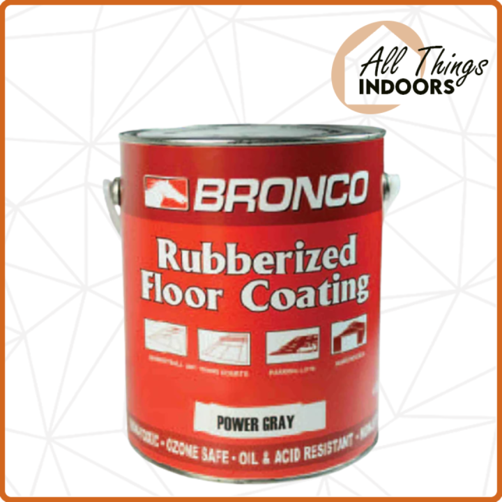 Bronco Rubberized Floor Coating 1L - Power Gray | Lazada PH
