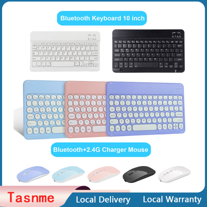 【Ready Stock】 Wireless Bluetooth 10 Inch Keyboard Magnetic Rechargeable ...