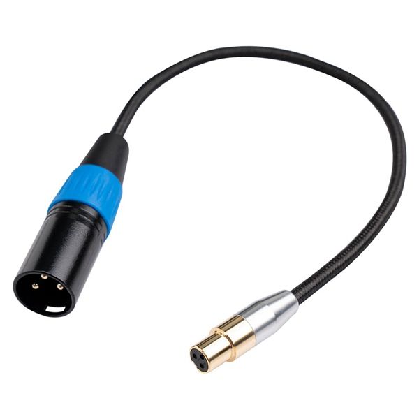 THLB0P 3-Pin Mini XLR Male to XLR Female Adapter Cable Balanced Cord ...