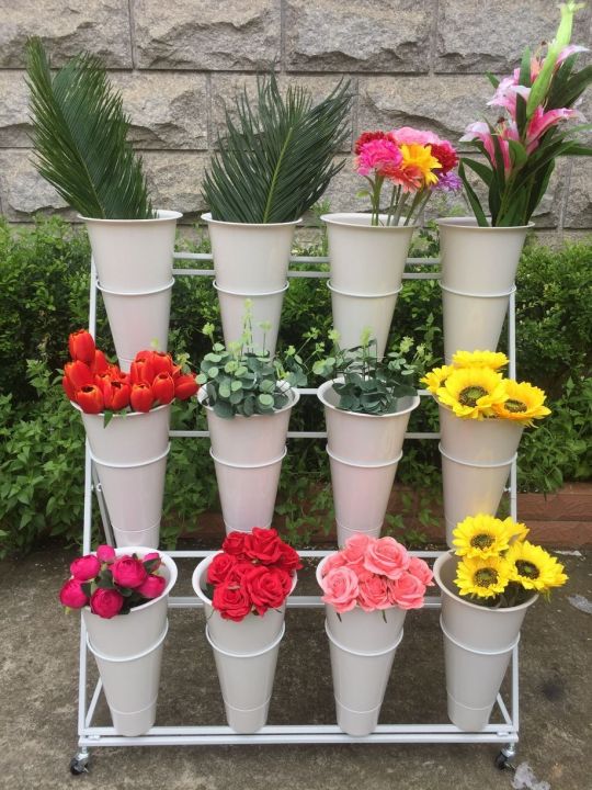 Hengyan large flower shop multi-layer flower rack flower shop shelf ...