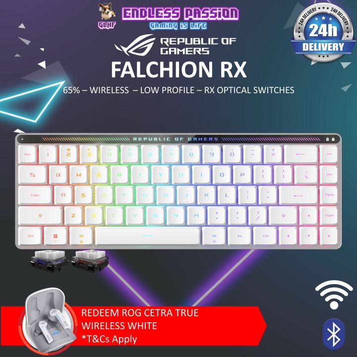 ROG Falchion RX Low Profile 65% Wireless Gaming Keyboard | Lazada Singapore