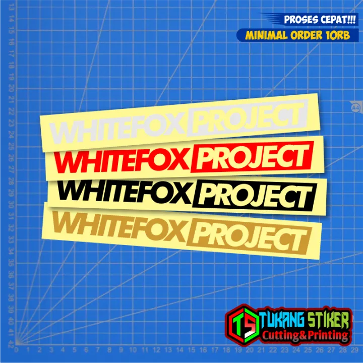 Stiker Whitefox Project, Cutting Sticker | Lazada Indonesia