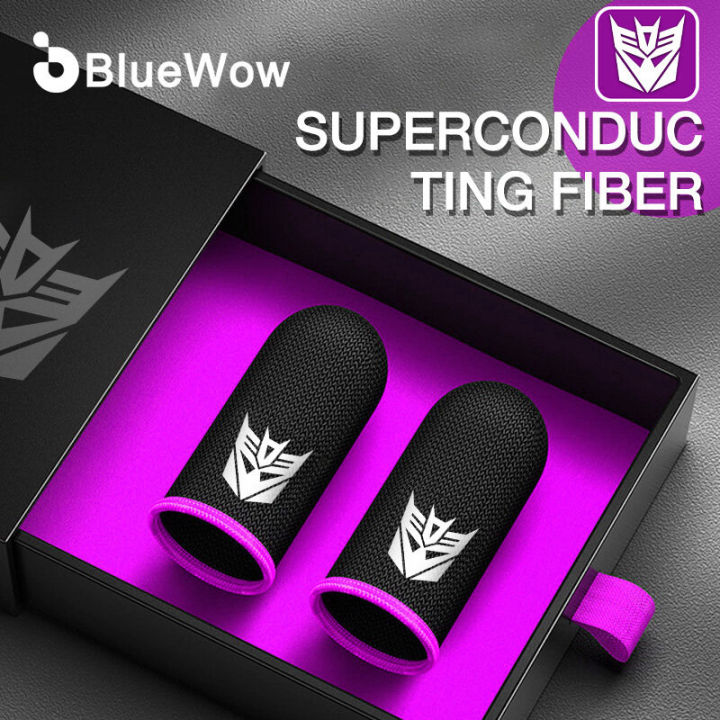 BlueWow ถุงนิ้วเล่นเกม ถุงมือเล่นเกม ถุงนิ้วเล่นเกมff โทรศัพท์มือถือกันเหงื่อสำหรับเล่นเกม,ถุง ...