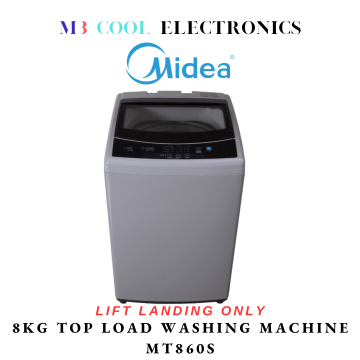 MIDEA 8KG TOP LOAD WASHING MACHINE MT860S - 2 YEARS LOCAL WARRANTY ...