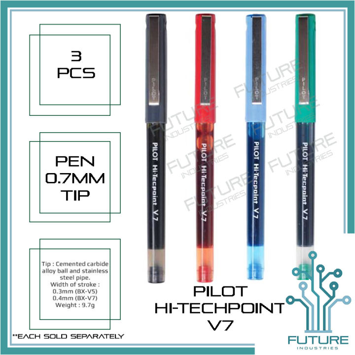 Ballpen Pilot V7 0.7mm Gel Pen Liquid Ink Hi Tec Point Hi-Techpoint ...
