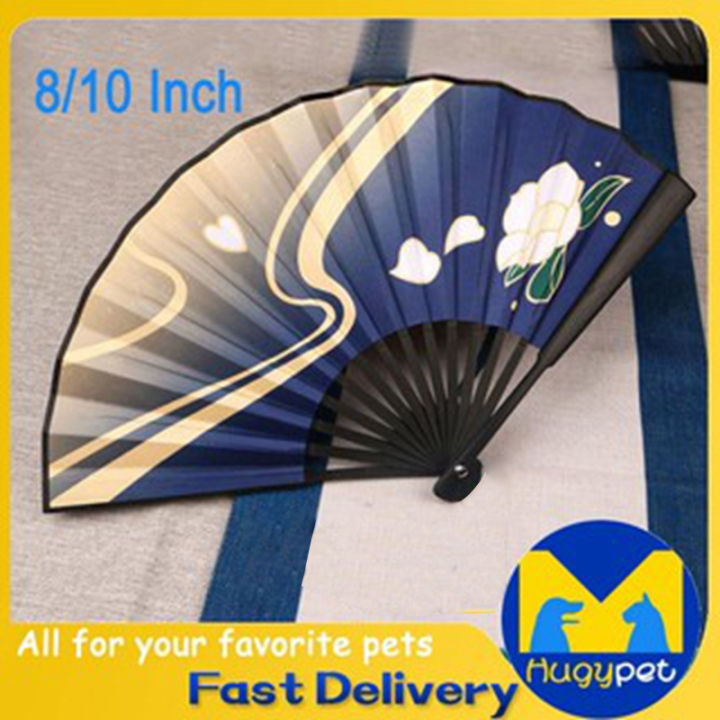 Genshin Impact Kamisato Ayaka Fan Cloth Folding Fan Portable Hand Fan ...