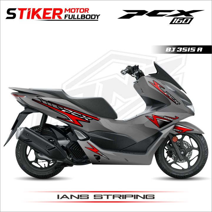 BJ 3515-STIKER DECAL VARIASI MOTOR PCX FULL BODY DOFF GLOSSY-STIKER ALL ...