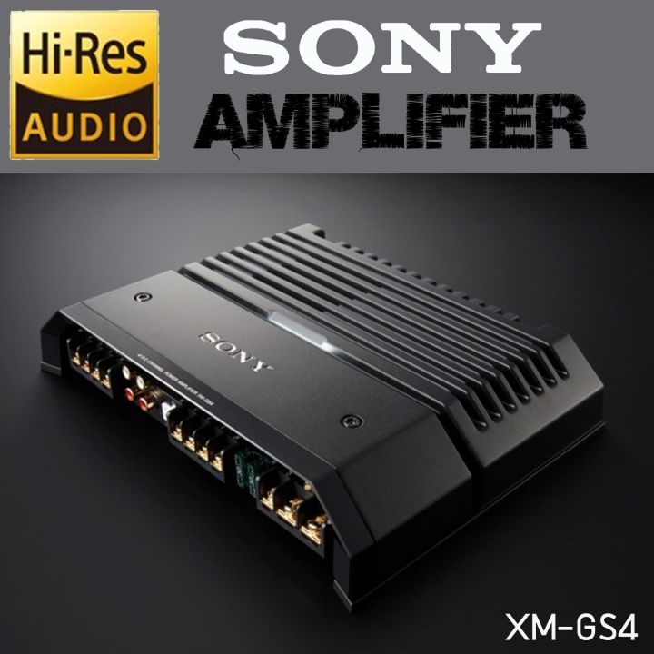 ถูกสุดๆ แอมป์รถยนต์ ตัวท้อป SONY XM-GS4 Hi-Res AUDIO เพาเวอร์แอมป์ 4ชา ...