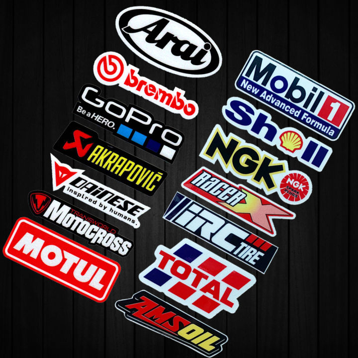 2 SET Reflective Motorcycle Side Strip Bike Helmet Sticker Car Styling ...