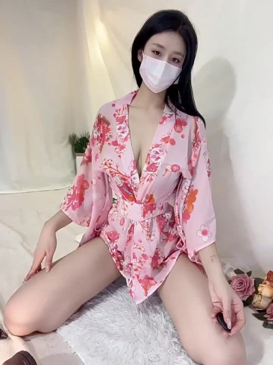 มู่จื่อเมิ่ง ชุดชั้นในเซ็กซี่ญี่ปุ่นเซ็กซี่ซากุระกิโมโนพิมพ์ผ้าชีฟองเอวกิโมโนชุดเครื่องแบบหลงใหล ...