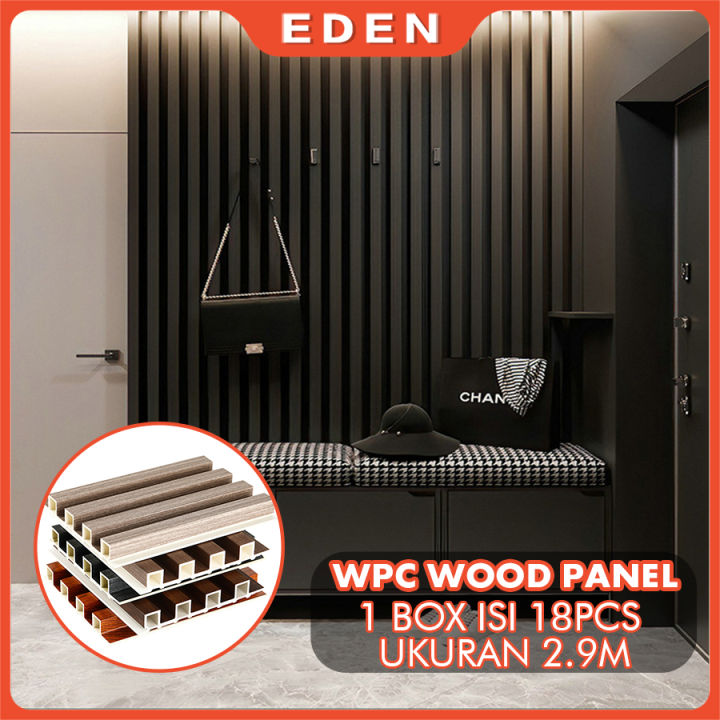 WPC WOOD PANEL / WALLPANEL WPC PVC KAYU DINDING 16 x 290 CM KETEBALAN ...