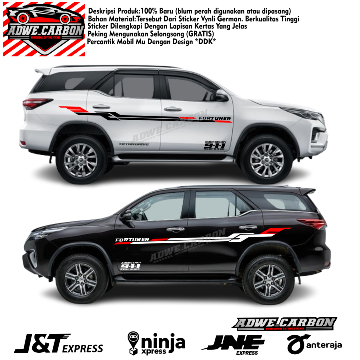 sticker mobil fortuner sticker mobil fortuner sticker toyota fortuner ...
