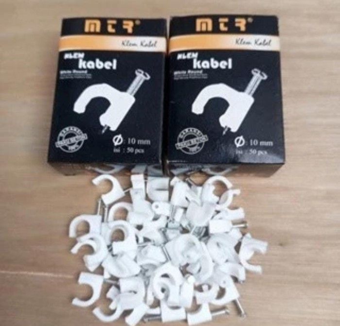 KLEM KABEL LISTRIK PLASTIK PAKU BETON ASLI UKURAN NOMOR 8-6 MM | Lazada ...