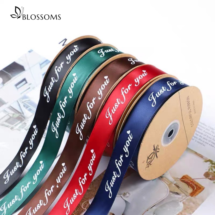 My Ready Stock 25cm 45meter Just For You Ribbon Riben Reben Ribben Organza T Flower