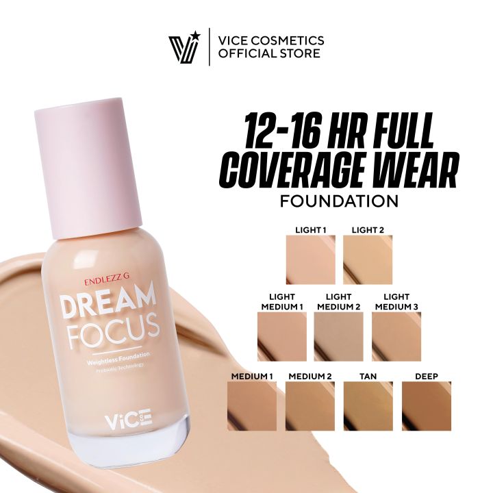 Vice Cosmetics Endlezz Dream Focus Weightless Foundation | Lazada PH