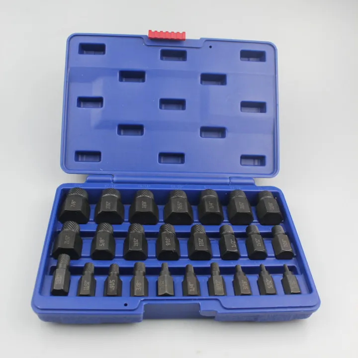 25pc broken screw extractor broken screw hexagon socket bolt removal tool to break hexagon sy ...