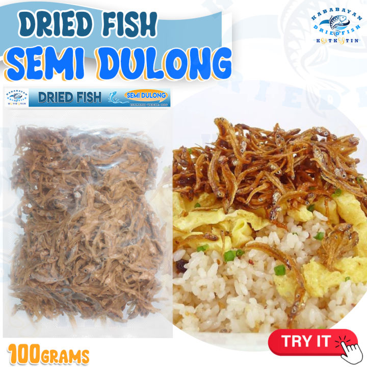 Dried Fish SEMI DULONG Small Anchovies Maliliit na Dilis ( 100g/200g ...
