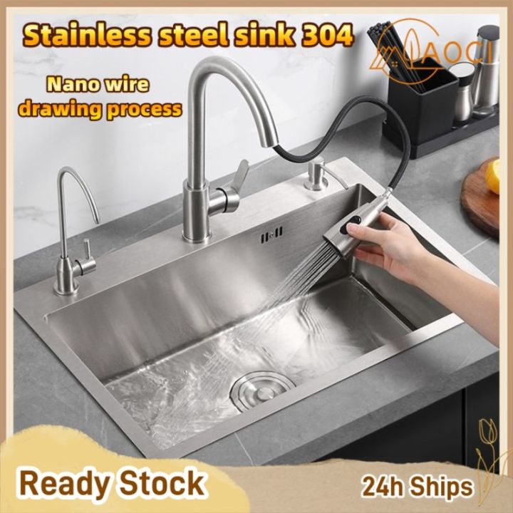 Stainless Steel 304 Sink for Kitchen Sink Single Sink Household ...