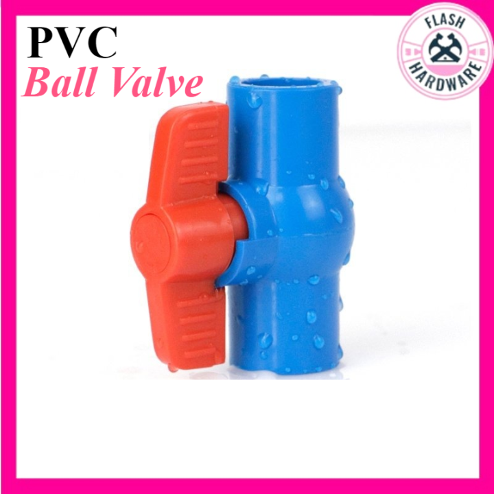 PVC Blue Fittings Ball Valve Plain 1/2" to 1" Flash Hardware | Lazada PH