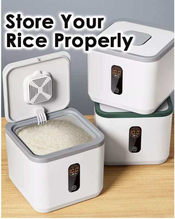 🇲🇾🐱10KG Air Tight Rice Barrel Storage Box Rice Container Bekas Simpan ...
