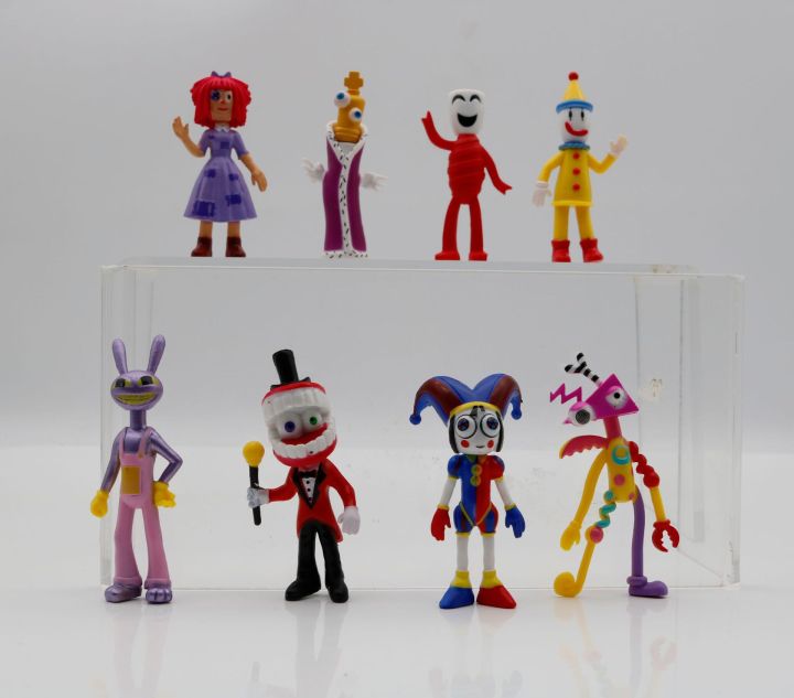 8pcs THE AMAZING DIGITAL CIRCUS Action Figure Jax Pomni Ragatha Zooble ...
