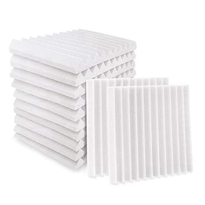 (KUAO) 12Pcs Acoustic Foam Board,Studio Wedge Tile,Acoustic Foam ...