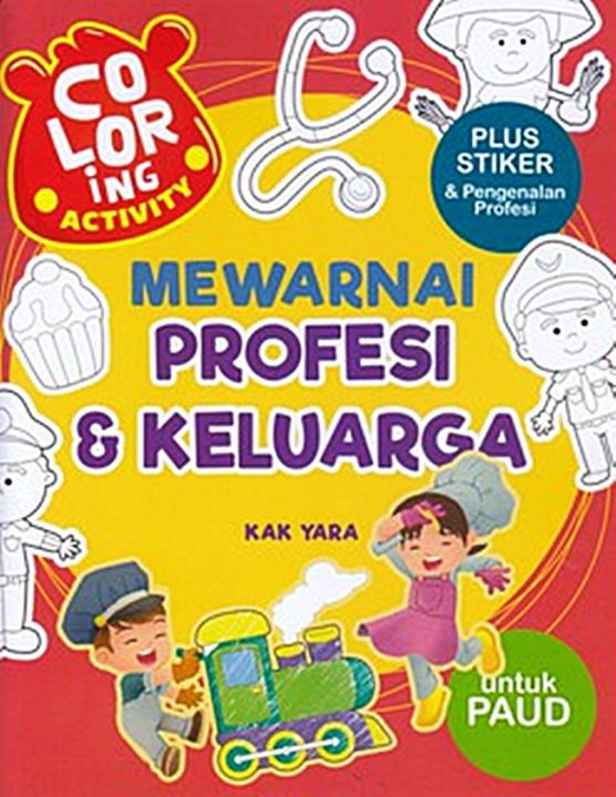 COLORING ACTIVITY MEWARNAI PROFESI & KELUARGA | Lazada Indonesia