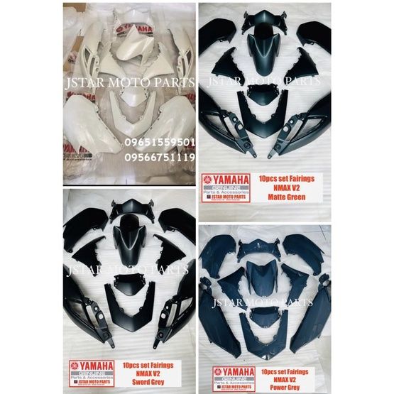 FAIRING SET NMAX V2 10pcs. FAIRING SET YAMAHA GENUINE PARTS ( orig ...