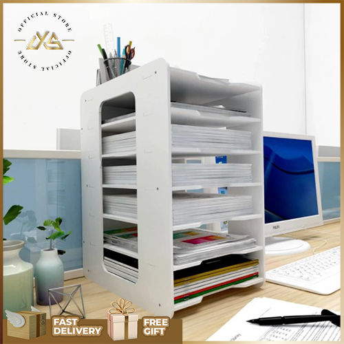 A4 PAPER TRAY/ 5/7 TIERS DOCUMENT RACK/ DESKTOP PAPER ORGANIZER/ OFFICE ...