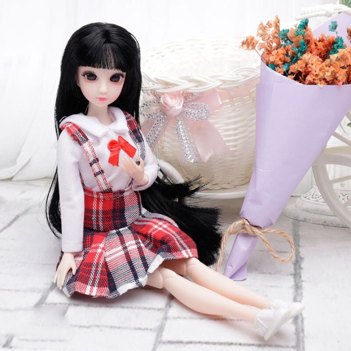 ตุ๊กตา Jointe ตุ๊กตา BJD 30ซม. 20ขยับได้ตุ๊กตาพลาสติกตา3D สำหรับเด็กผู้หญิงของเล่นวิกผมยาวตุ๊กตา ...