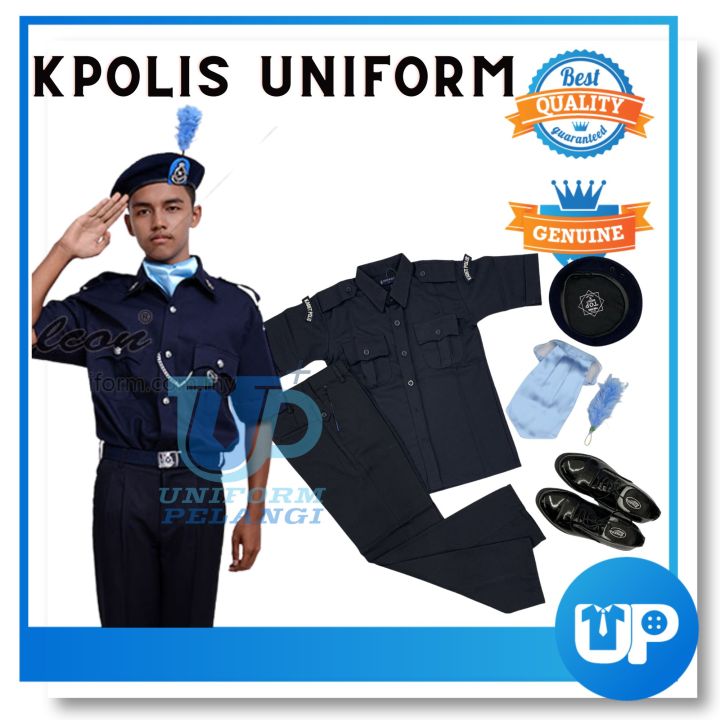 Baju Kemeja Sekolah Kadet Police Pakaian Seragam Kokurikulum Kadet ...