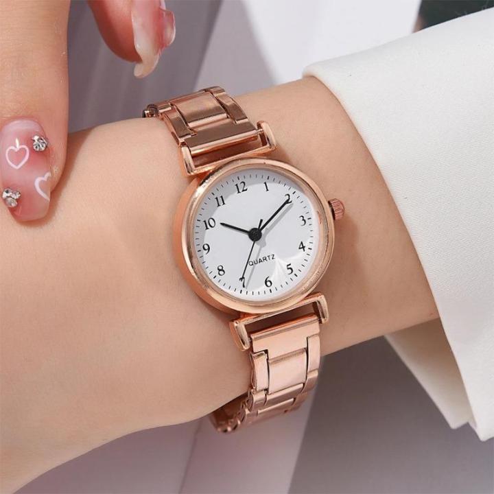 Quartz Watch Stainless Steel Strap Small Fashion Women's Watch | Lazada