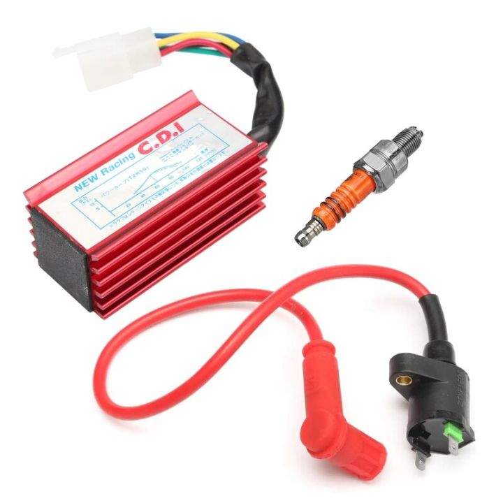High Performance 5 Pin Racing Ignition Coil Spark Plug CDI For 50Cc ...