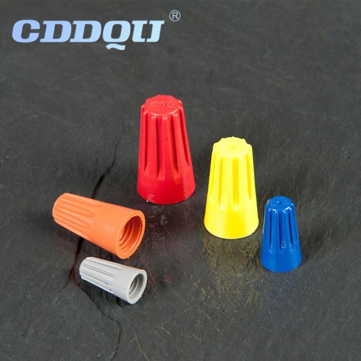 Screw On Wire Cap Connector Cable End Fast Insert Twist Closed End ...