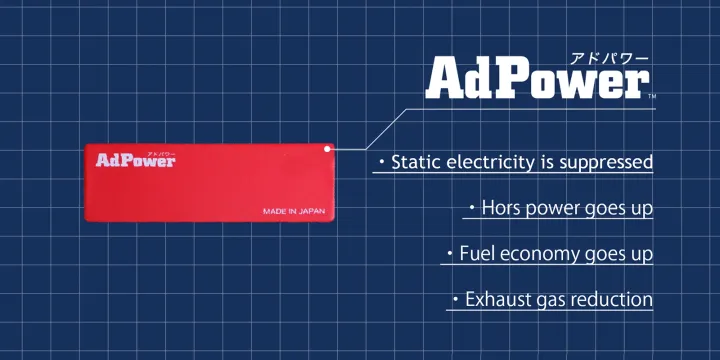 【AdPower Moto Plus】Static suppression sheet Improve air flow to the ...