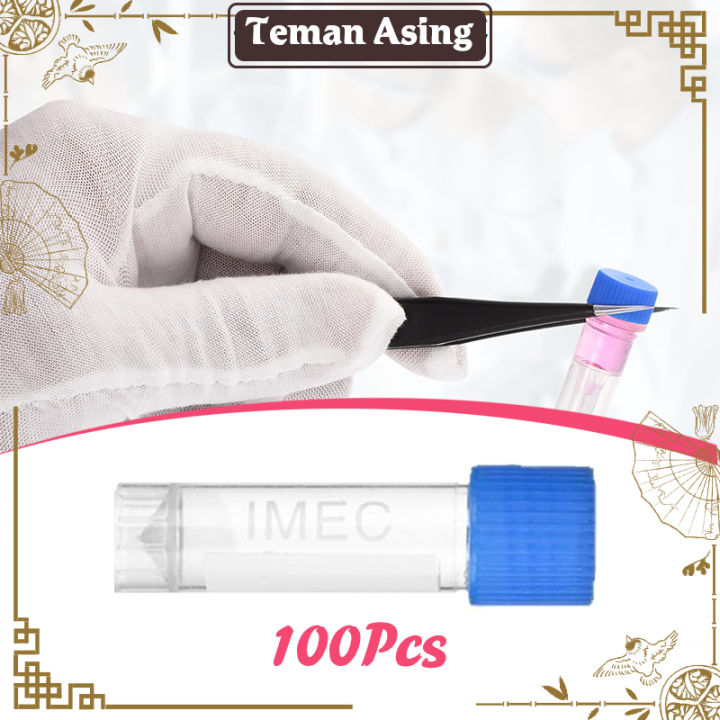 100Pcs 1.8ml Tabung Sample Cryo Tube Tabung Serum Tabung Penyimpanan ...