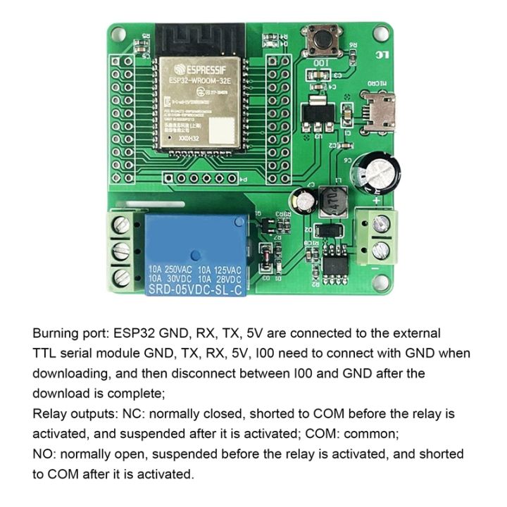 Kmtq 1piece Green Dc5 60v Power Supply Esp32 Development Board Single