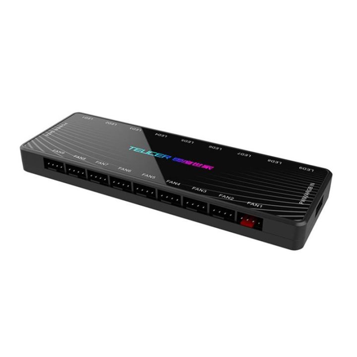 TEUCER 1 to 9 PWM & ARGB Fan HUB Splitter 4 Pin PWM 3 Pin Addressable ... TEUCER 1 to 9 PWM & ARGB Fan HUB Splitter 4 Pin PWM 3 Pin Addressable ...