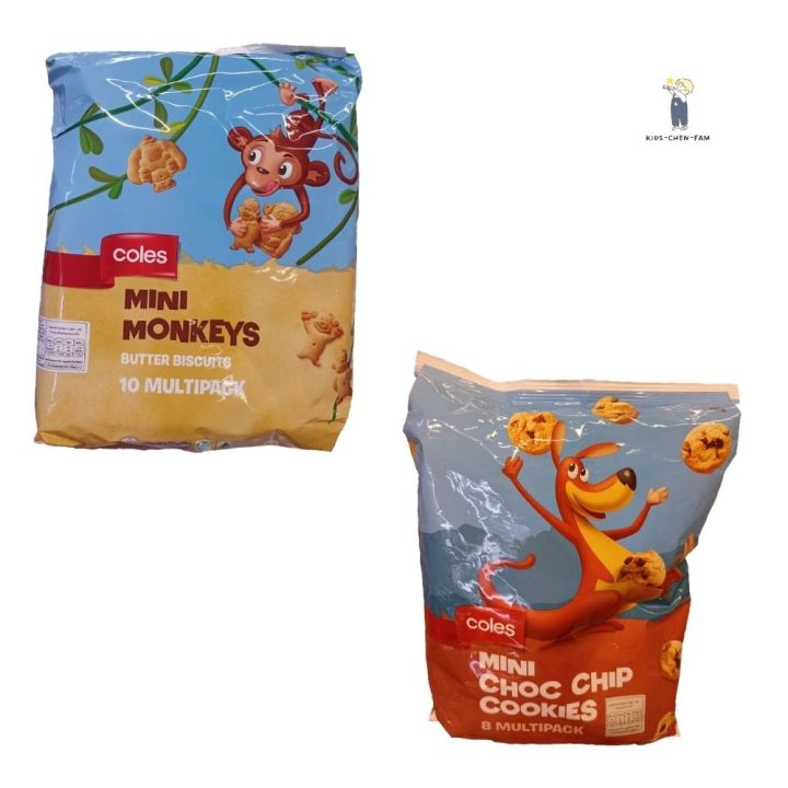 มาใหม่!! Coles Mini Biscuit & Cookies มินิ บิสกิตเนย คุกกี้ ช็อกชิพ ...