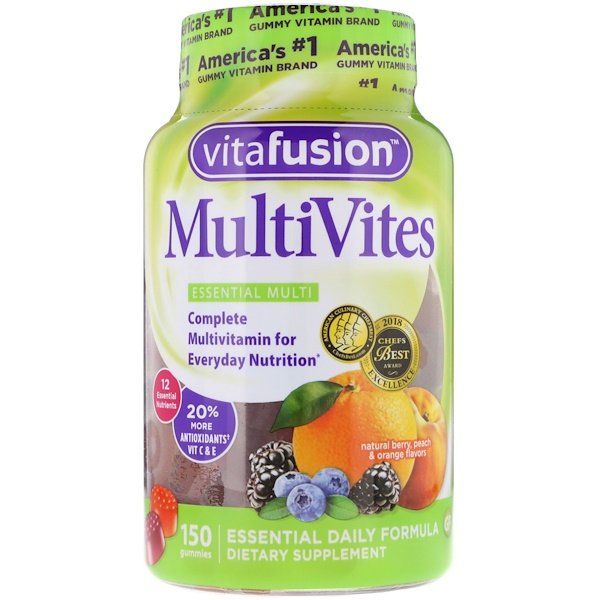 VitaFusion, MultiVites, Essential Multi, Natural Berry, Peach & Orange ...