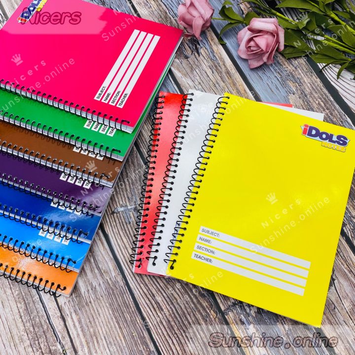 10PCS IDOLS 80lvs Spiral notebook | Lazada PH